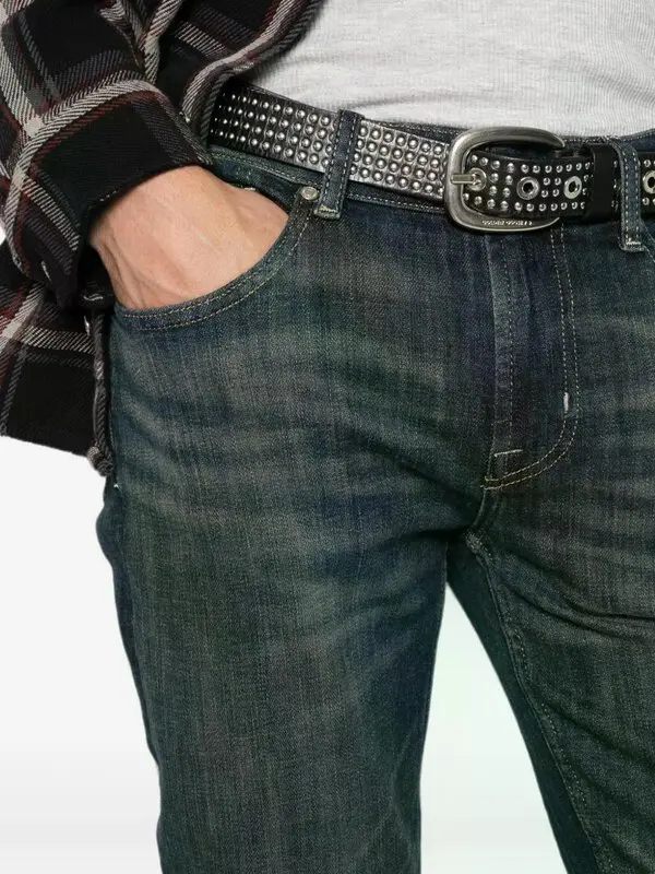 7 For All Mankind Whiskered Faded Effect Jeans