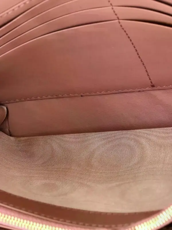 Gucci Envelope Wallet On Chain Sima Leather Shoulder Bag - Pink
