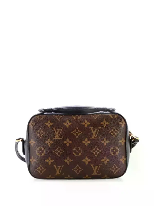 LOUIS VUITTON Monogram Canvas And Leather Crossbody Bag - Black