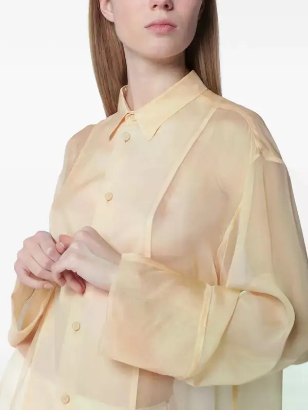 Alberta Ferretti Sheer Silk Shirt