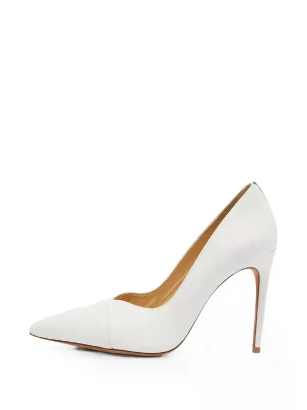 ALEXANDRE BIRMAN Pointed-toe Stiletto Pumps - White