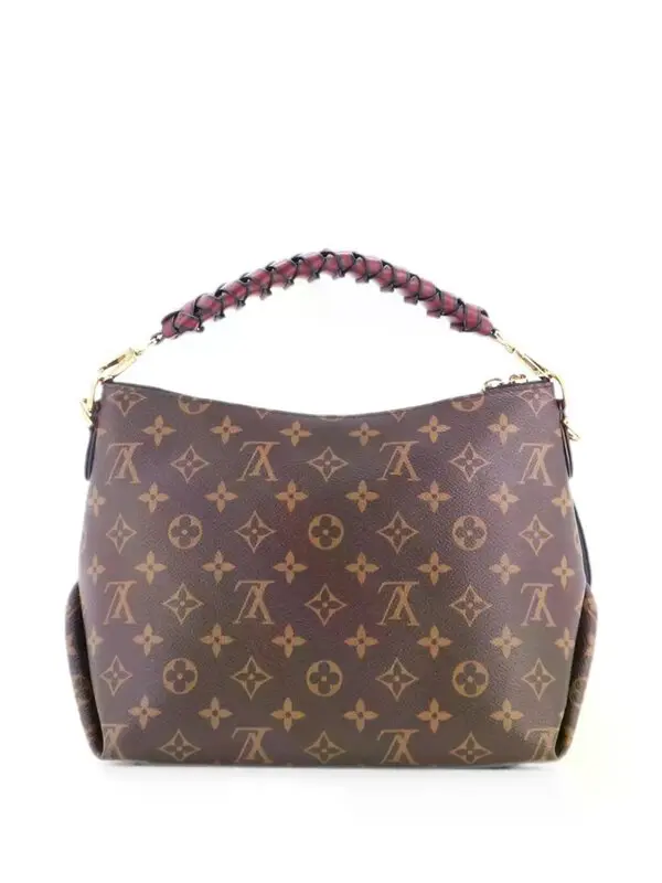 LOUIS VUITTON Braided Handle Beaubourg Monogram Canvas Mini Hobo Bag