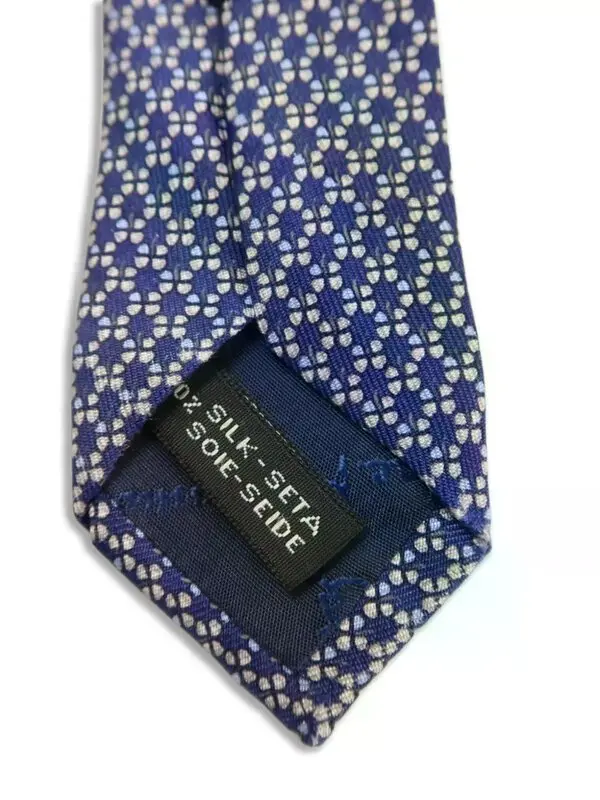 FERRAGAMO Geometric-pattern Silk Tie