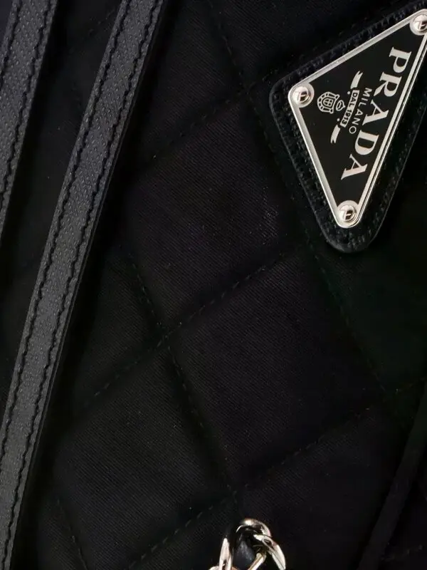 Prada Camera Bag Quilted Tessuto Small Shoulder Bag