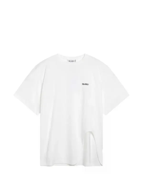 Attico Logo-print Cut-out T-shirt - White