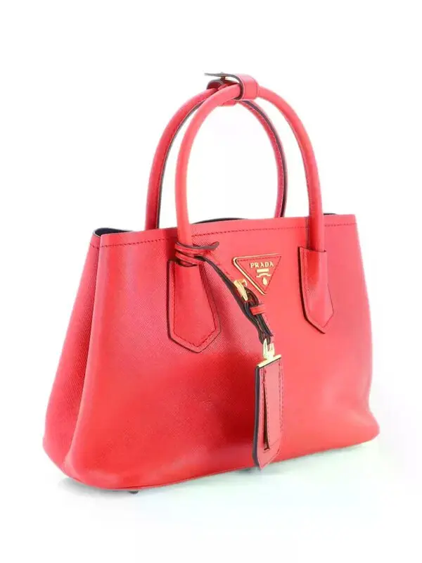 Prada Cuir Double Saffiano Leather Mini Tote Bag