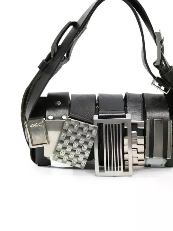 HODAKOVA Buckle-embellished Woven Tote Bag