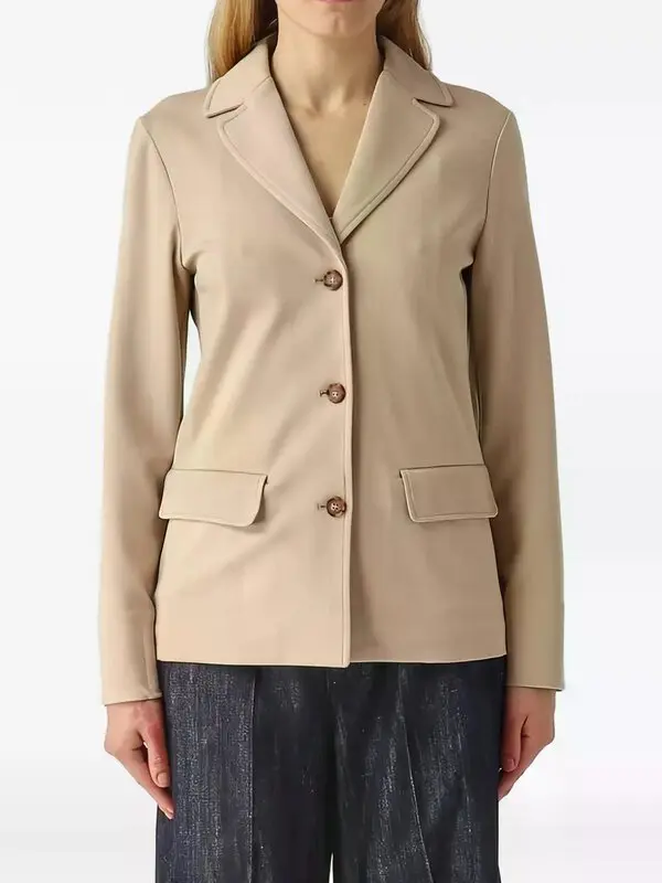 Max Mara Baco Single-breasted Jacket - Neutrals