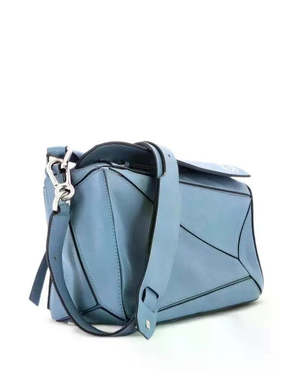 Loewe Puzzle Satchel Leather Small - Blue