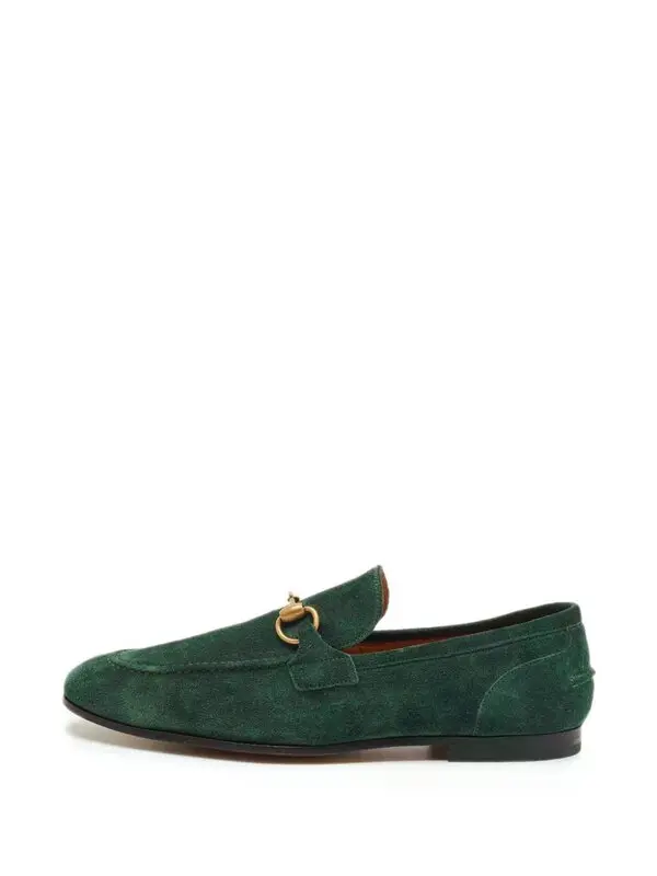 Gucci Jordaan Horsebit Loafers - Green
