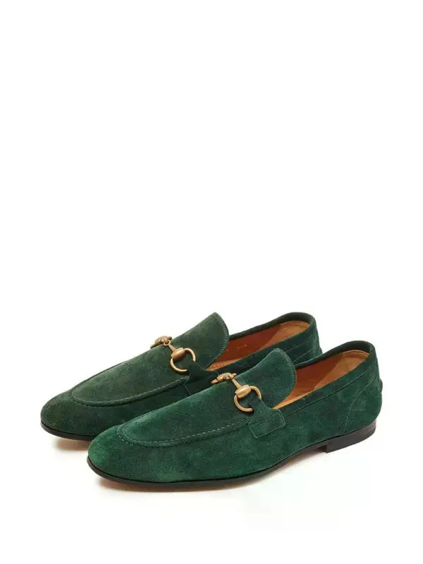 Gucci Jordaan Horsebit Loafers - Green