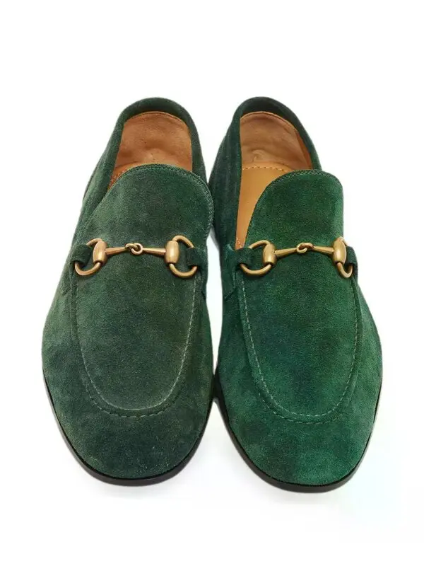 Gucci Jordaan Horsebit Loafers - Green