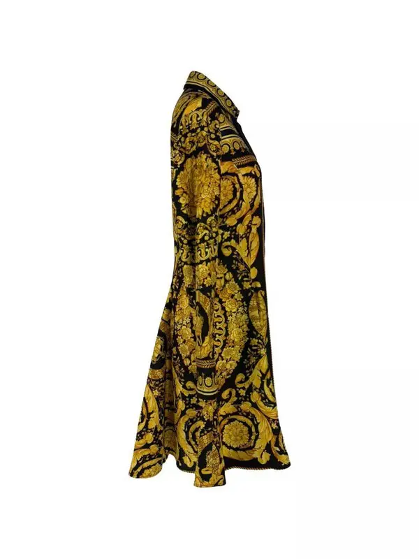 Versace Barocco-print Shirt Dress