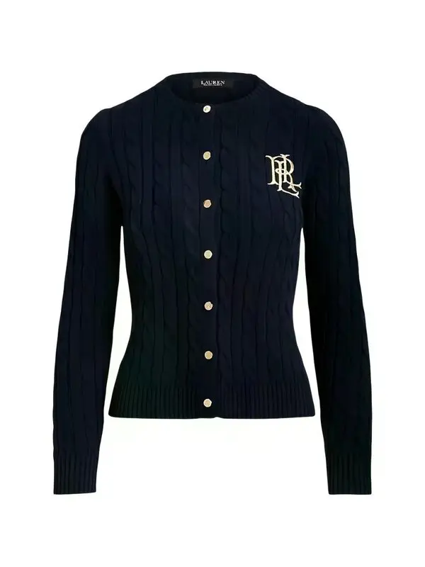 Ralph Lauren Cable-knit Embroidered Cardigan
