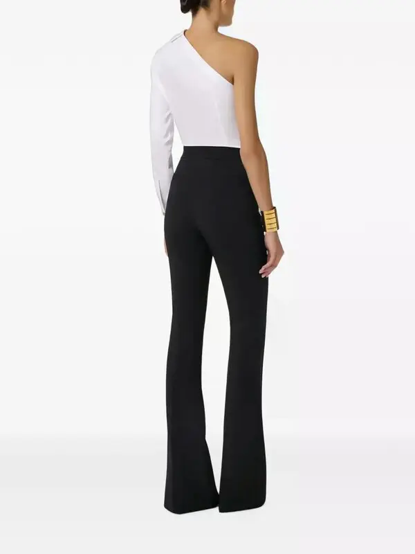 Elisabetta Franchi Logo-charm Crepe Trousers