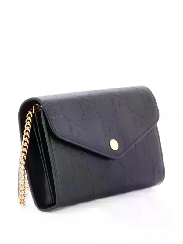 Gucci Envelope Wallet On Chain Guccissima Leather Shoulder Bag