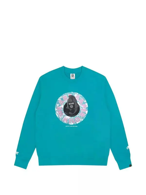 AAPE BY *A BATHING APE Graphic Crewneck Sweatshirt
