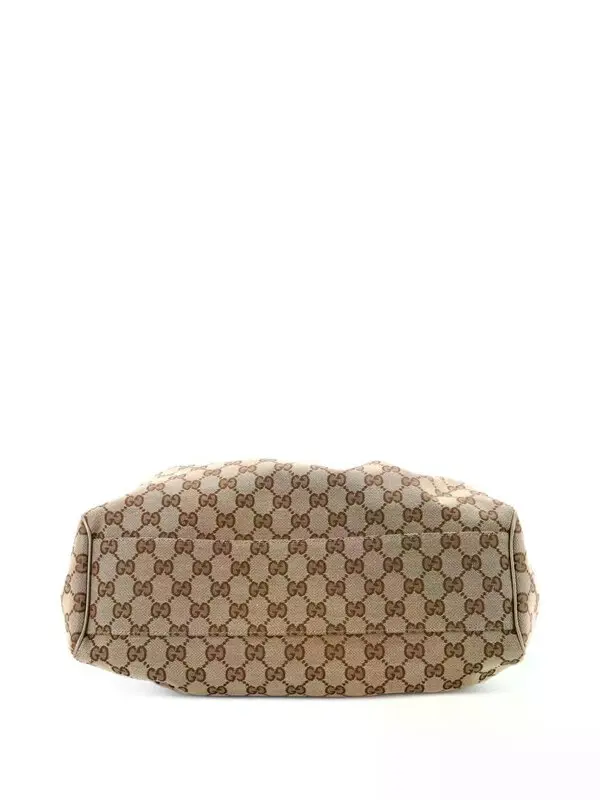Gucci Sukey Gg Canvas With Leather Medium Tote Bag - Brown