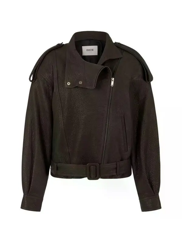 DUCIE Serpa Grained Calf Leather Jacket