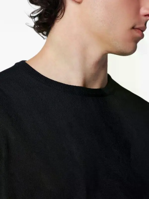 ROBERTO COLLINA Crew-neck Long-sleeve Sweater