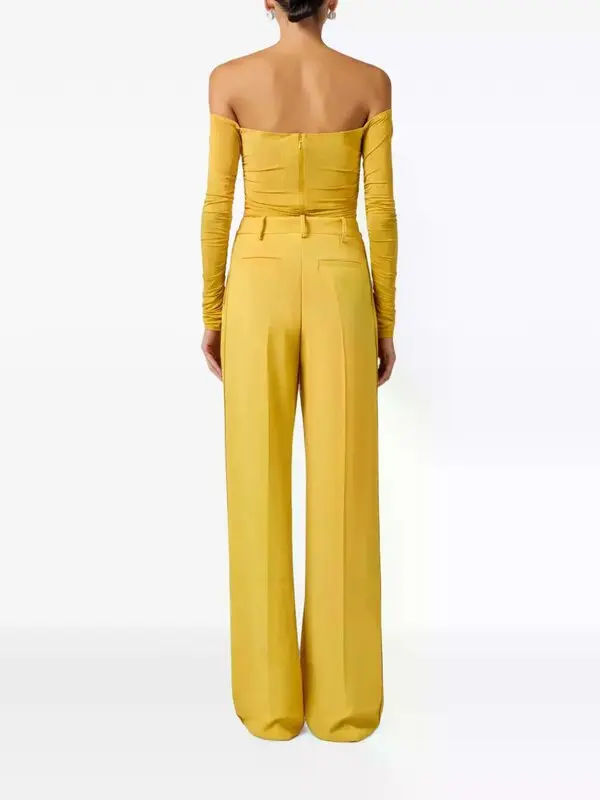 Elisabetta Franchi Logo-charm Pleated Trousers