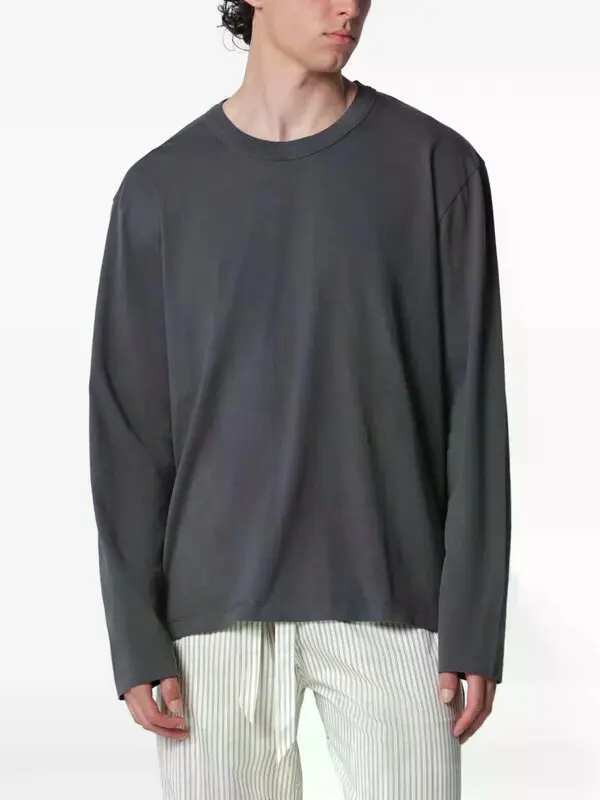 TEKLA Long-sleeve Pajamas Top - Grey