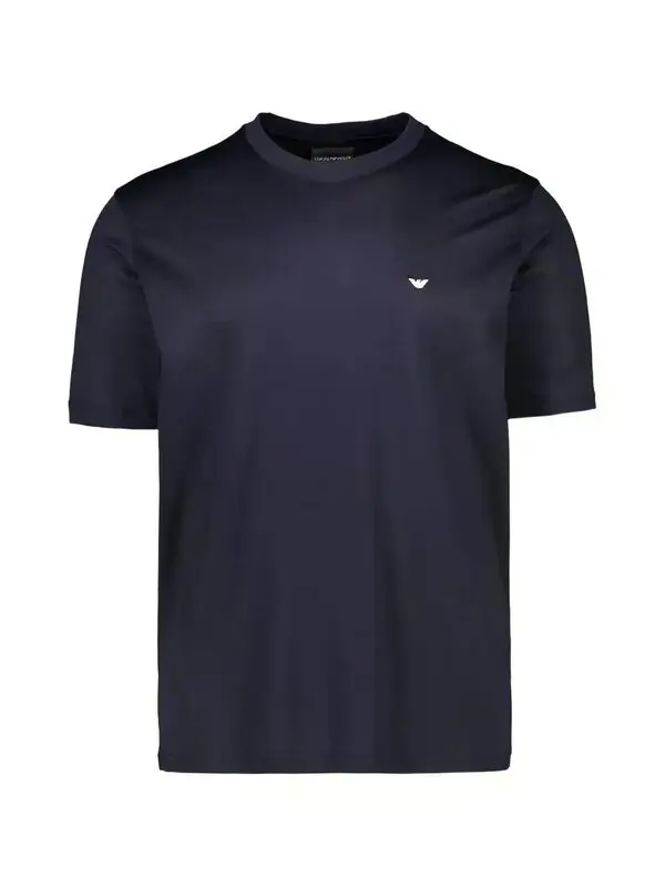 Emporio Armani Logo-print Crew-neck T-shirt - Blue