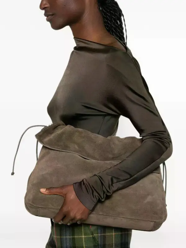 COCCINELLE Drawstring Leather Shoulder Bag