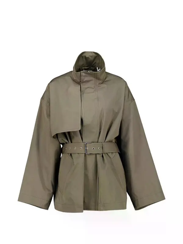 FRAME Storm-flap Belted Jacket - Green