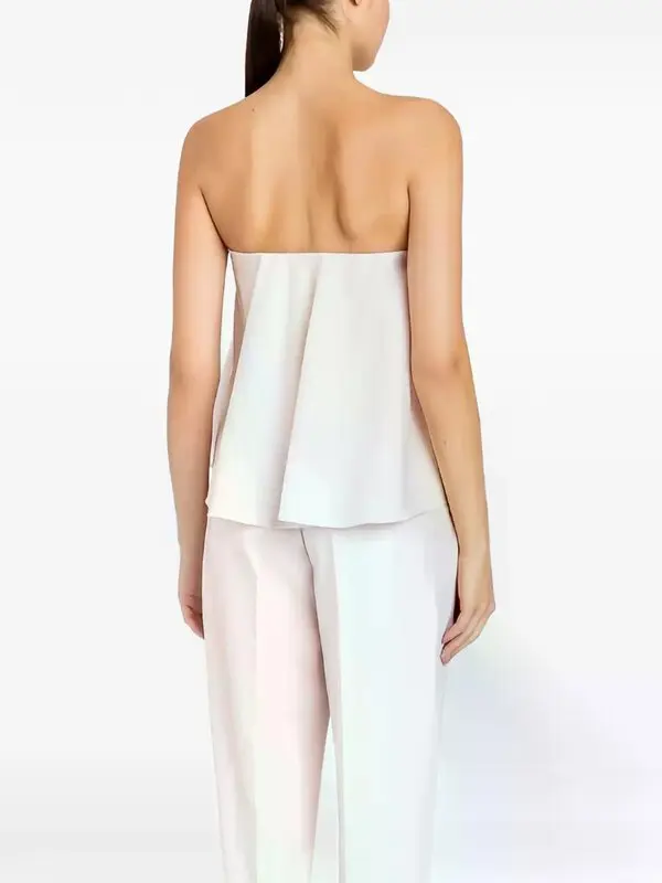 TWINSET Strapless Tiered Top