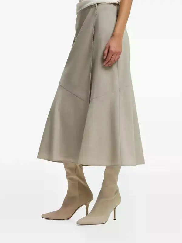 BOSS A-line Melange Midi Skirt