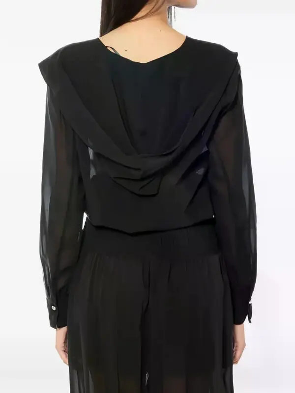 Pinko Hooded Cropped Blouse