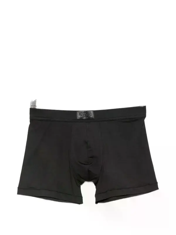 Moschino Logo-patch Boxers - Black
