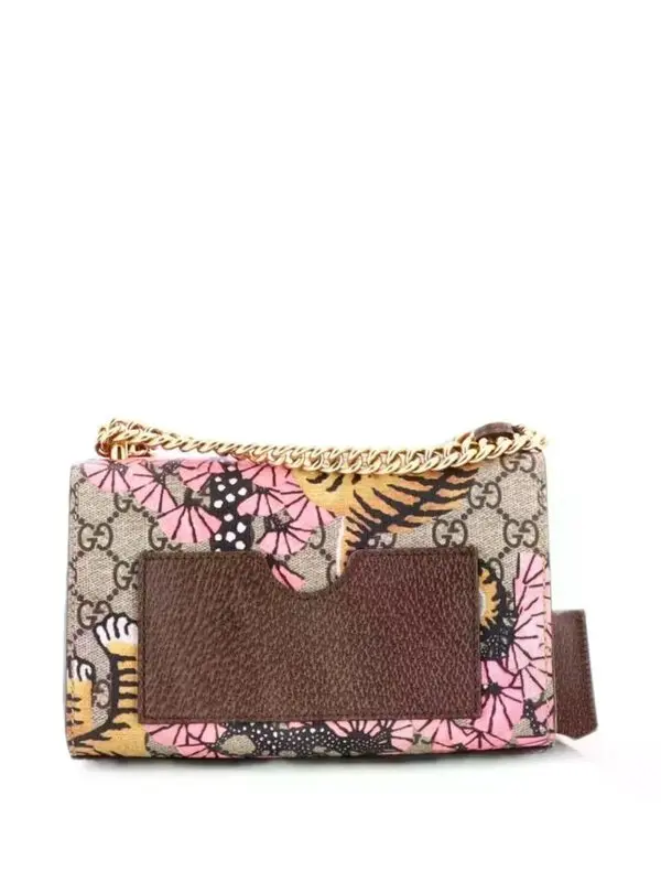 Gucci Padlock Bengal Print Gg Coated Canvas Small Shoulder Bag