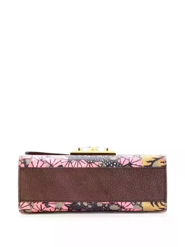 Gucci Padlock Bengal Print Gg Coated Canvas Small Shoulder Bag