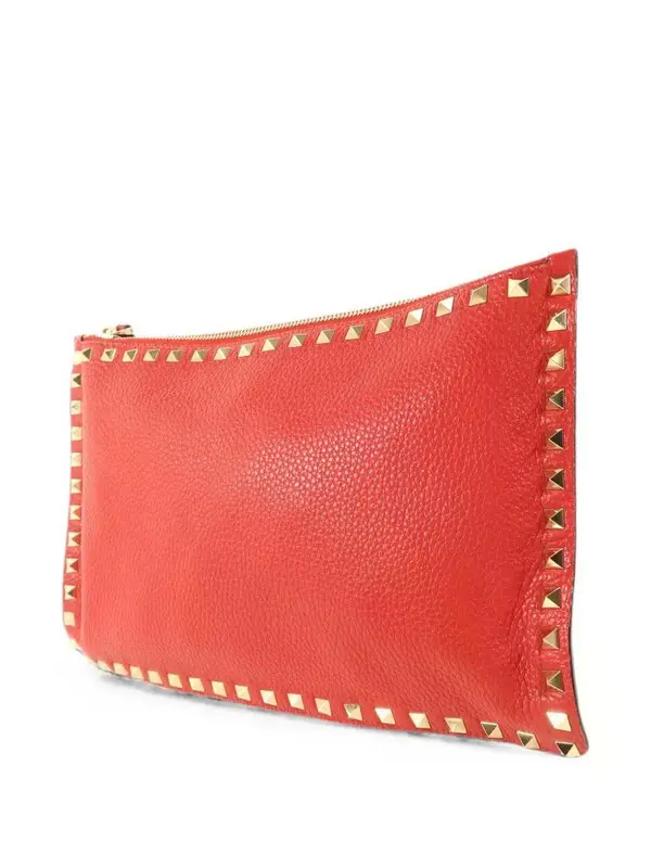 Valentino Garavani Rockstud Clutch Bag - Red