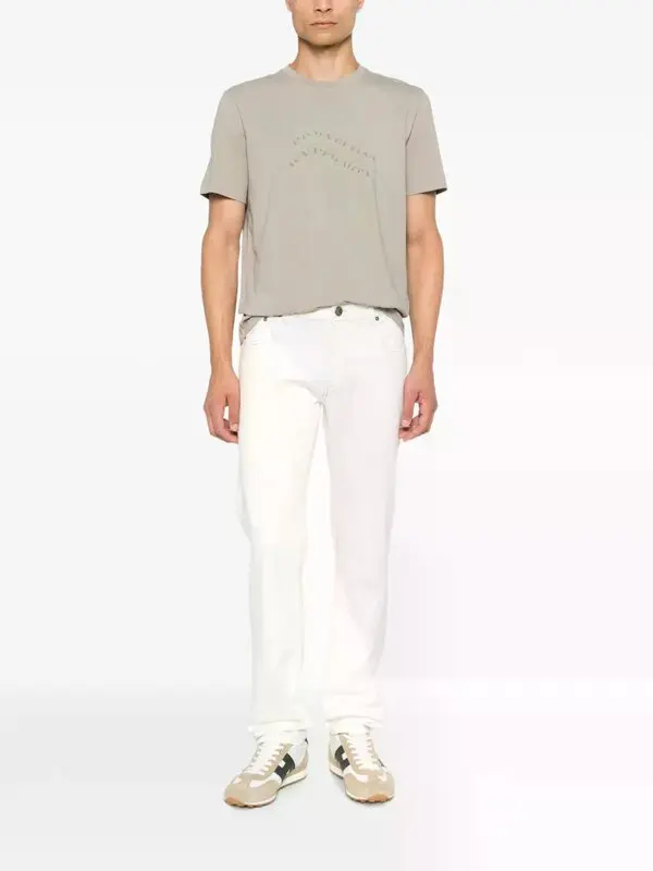 Corneliani Logo Patch Jeans