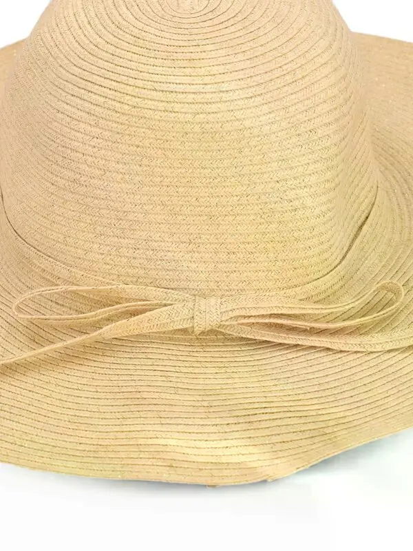 Vintage Bow-detail Sun Hat