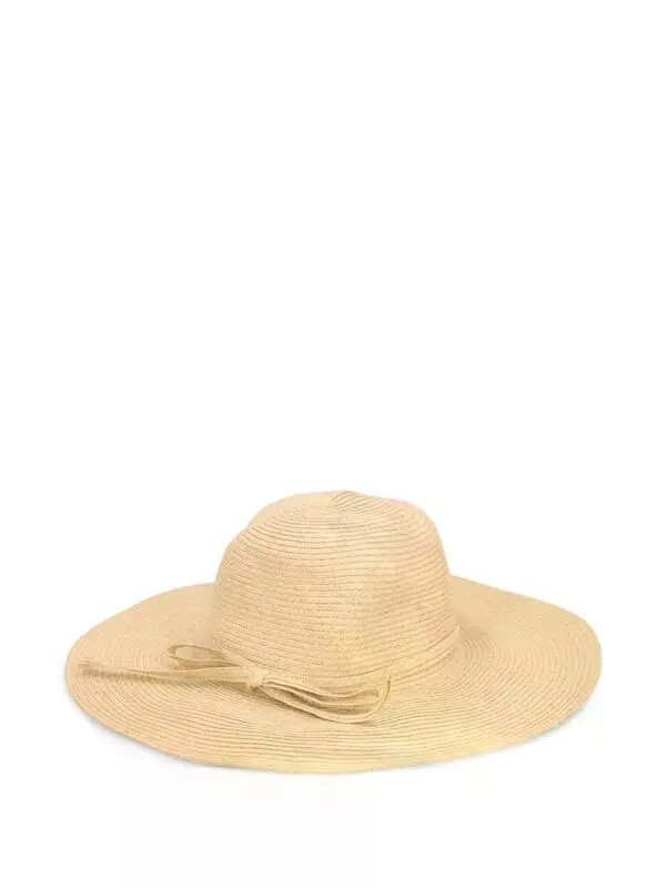 Vintage Bow Detail Sun Hat - Neutrals