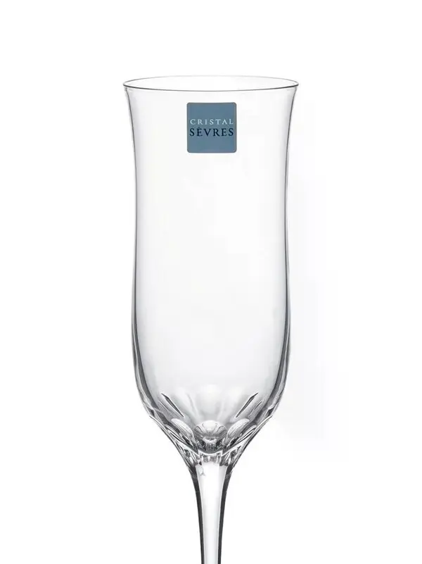 CRISTAL DE SEVRES Tuileries Flute Glasses - White