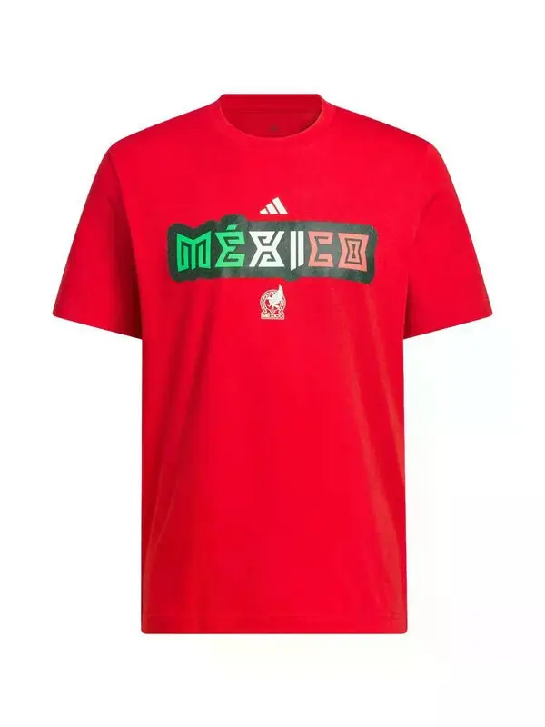 Adidas World Cup 2026 Mexico Graphic-print Cotton T-shirt - Red