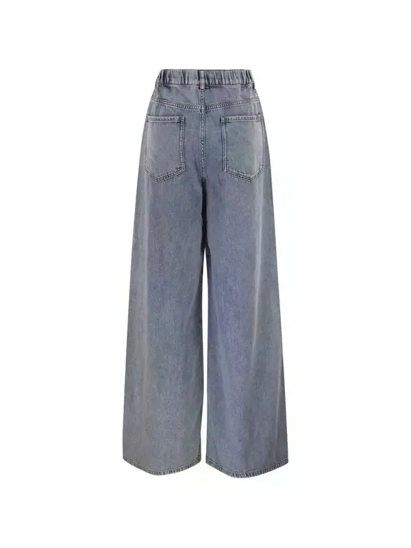 Max Mara Wide-leg Light-wash Jeans