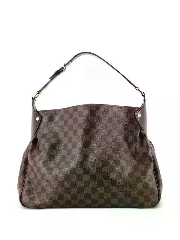 LOUIS VUITTON Damier Hobo Bag - Brown