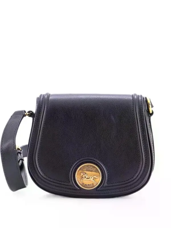 Chloé Horse Medal Saddle Bag Leather Shoulder Bag