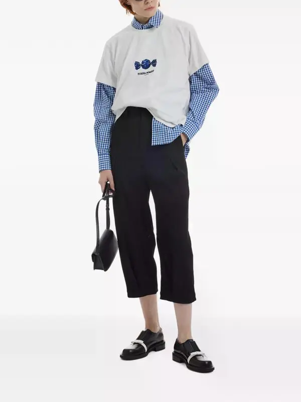 ADER ERROR Pleated Cropped Trousers