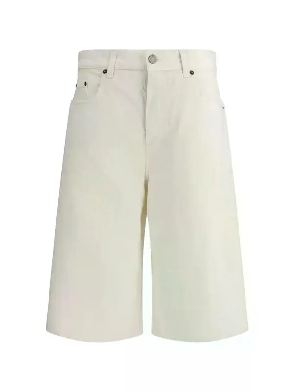 HAIKURE Becky High-waisted Twill Shorts - Neutrals