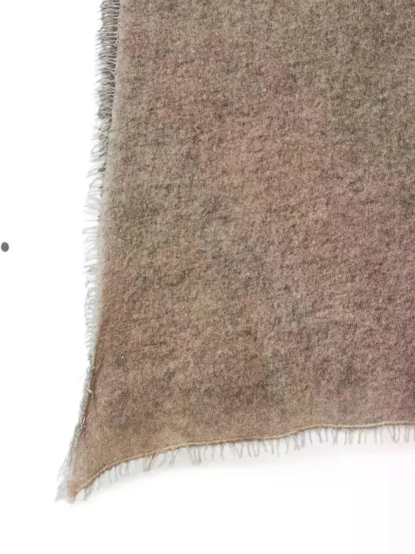 Avant Toi Frayed Cashmere Scarf - Brown