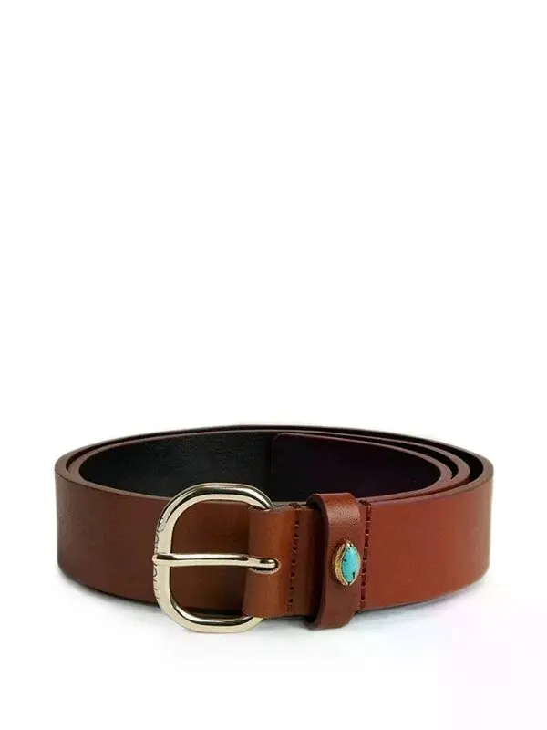 Momoni Desierto Studded-details Leather Belt - Brown