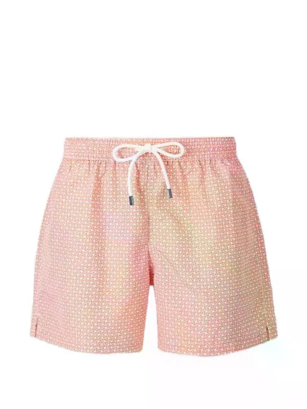 Fedeli Madeira Geometric-print Drawstring Swimsuit