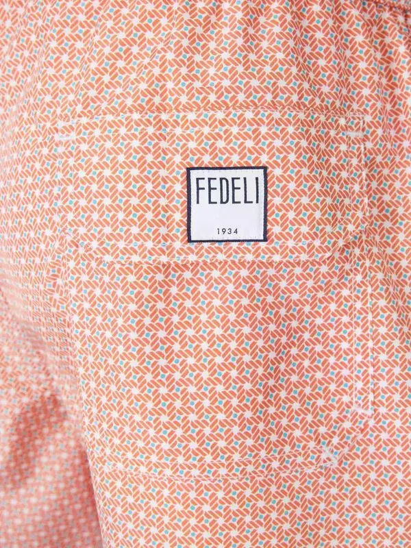 Fedeli Madeira Geometric-print Drawstring Swimsuit